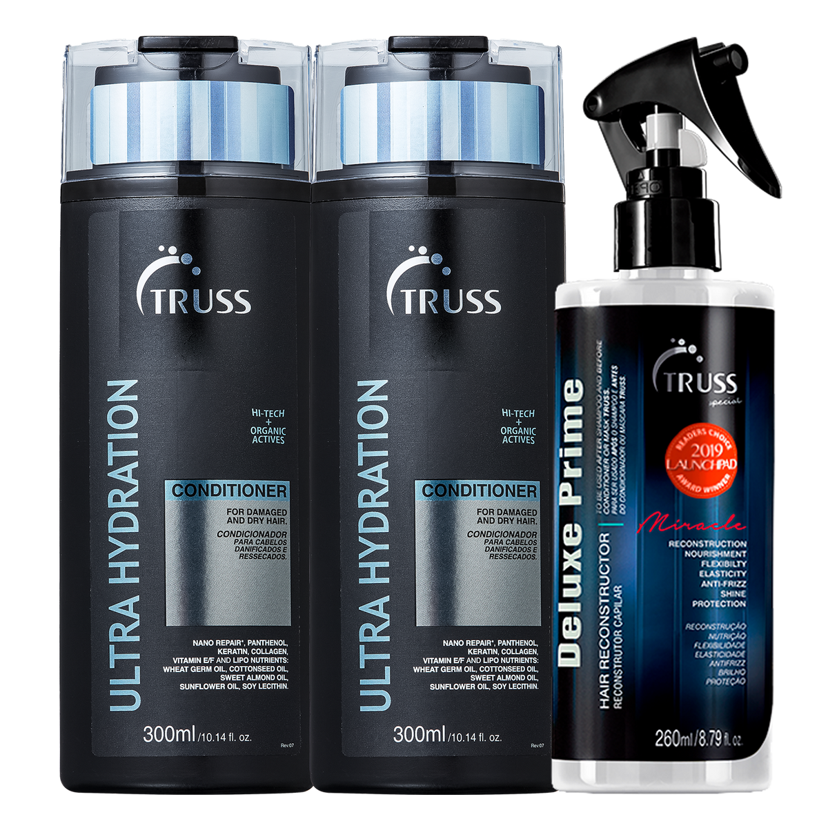 Ultra Hydration Shampoo + Ultra Hydration Conditioner + Deluxe Prime ...