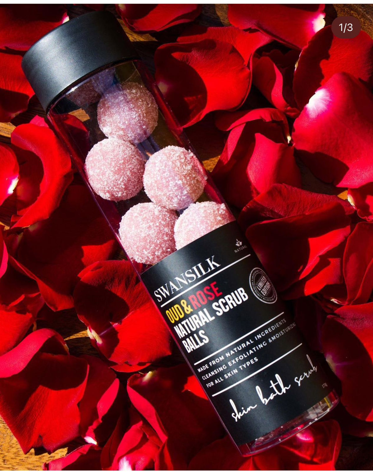 Oud & Rose Natural Scrub Balls — ItsHerWay.com